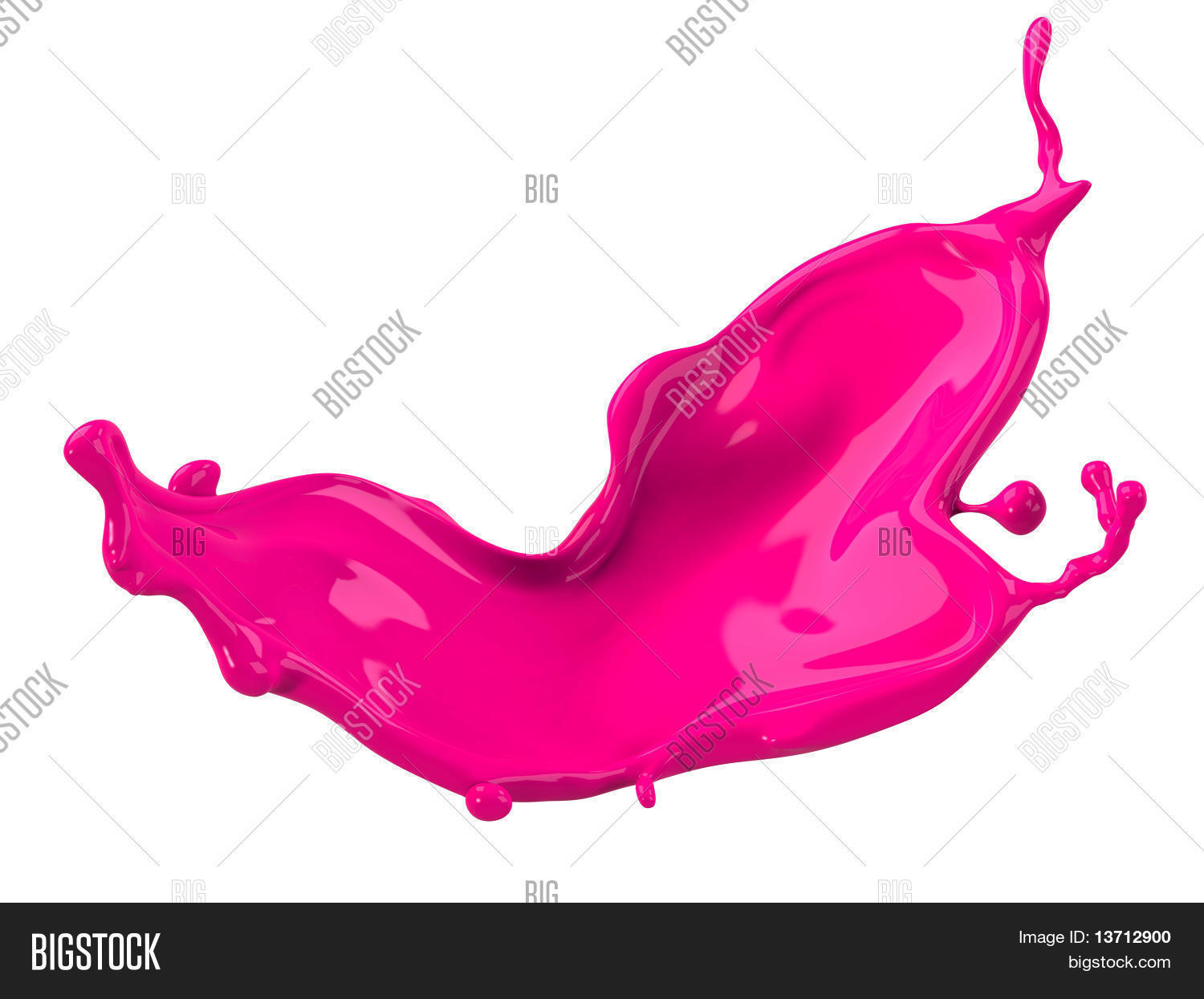 Pink Paint Splash Image & Photo (Free Trial) | Bigstock
