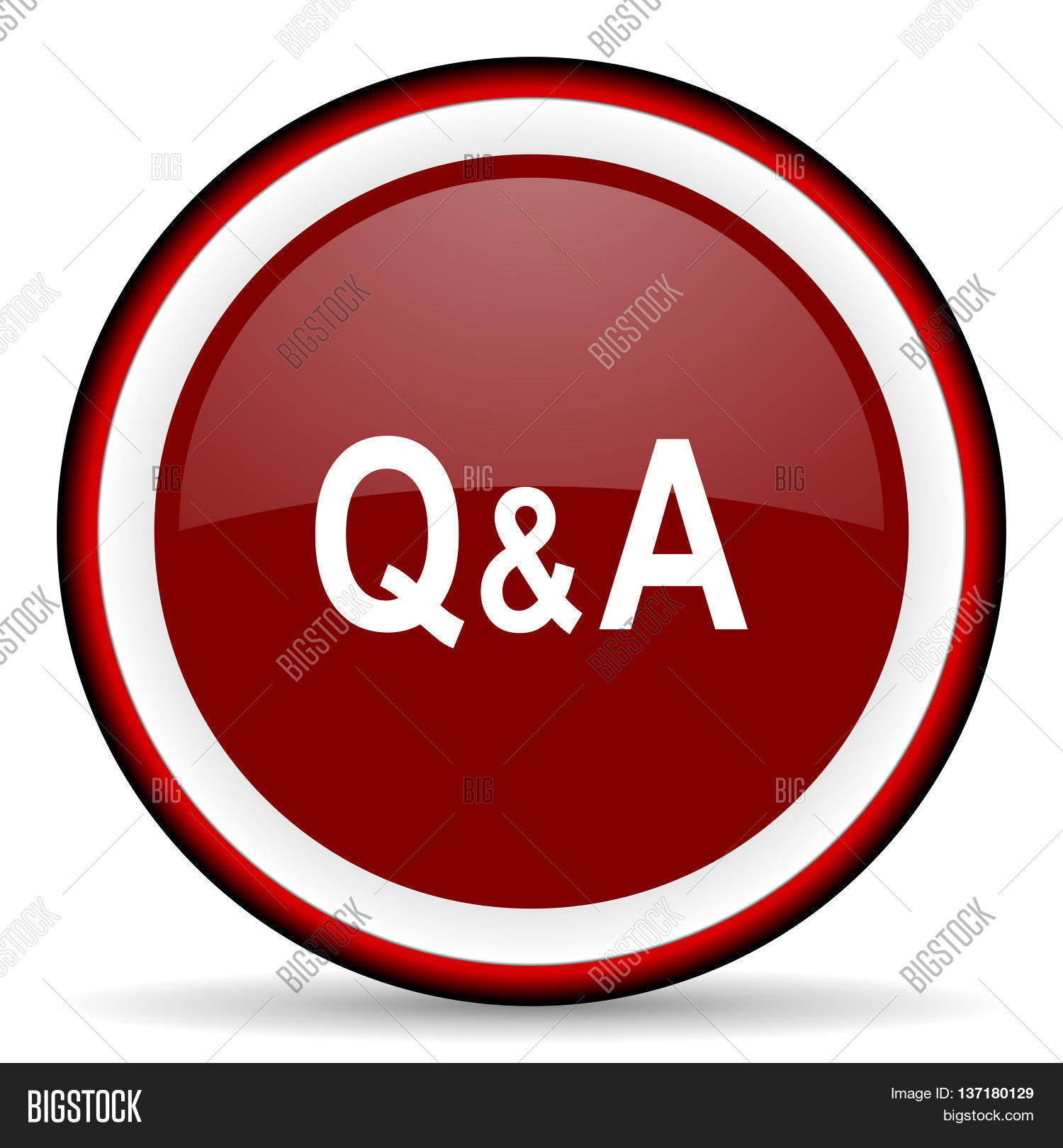 Question Answer Round Image & Photo (Free Trial) | Bigstock