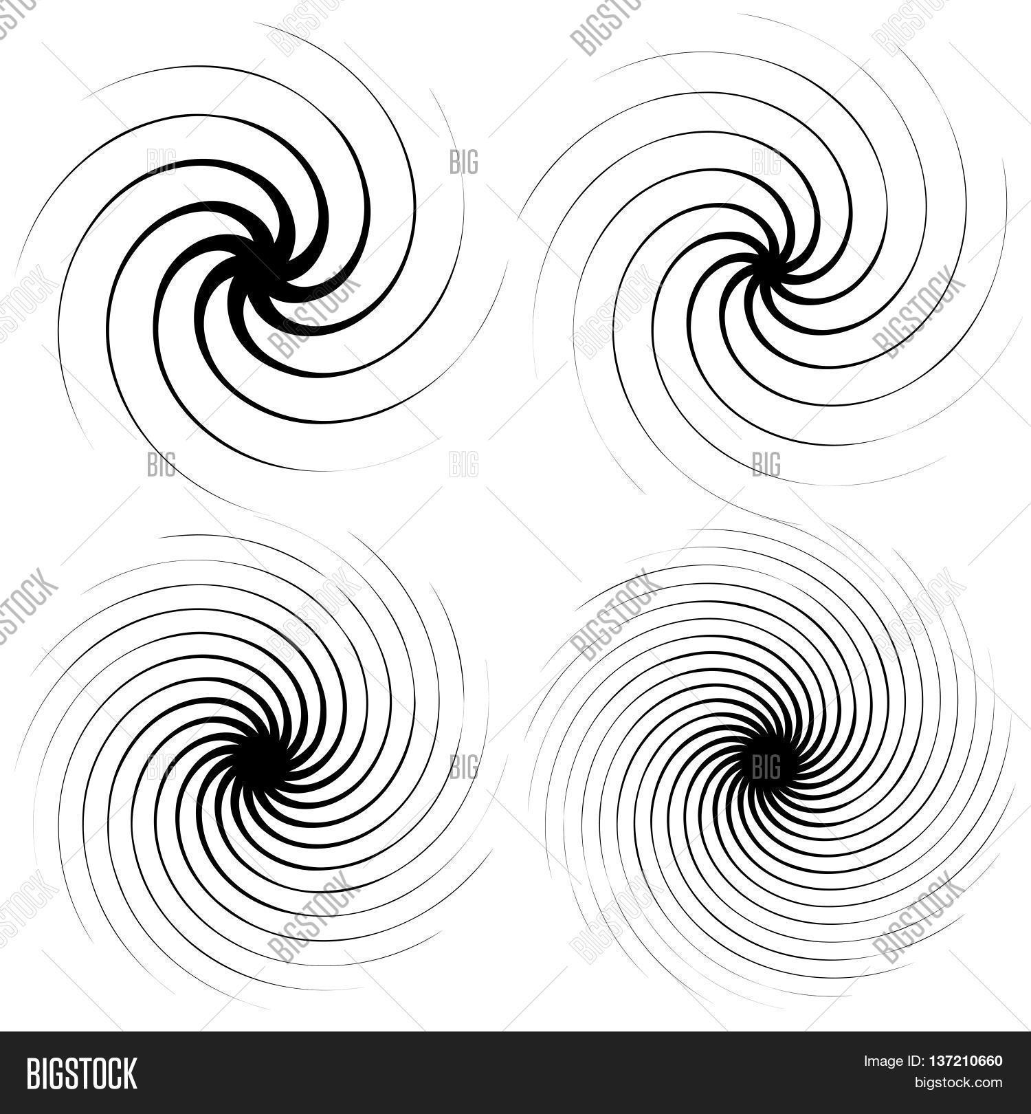 4 Radial Spiral Vector & Photo (Free Trial) | Bigstock