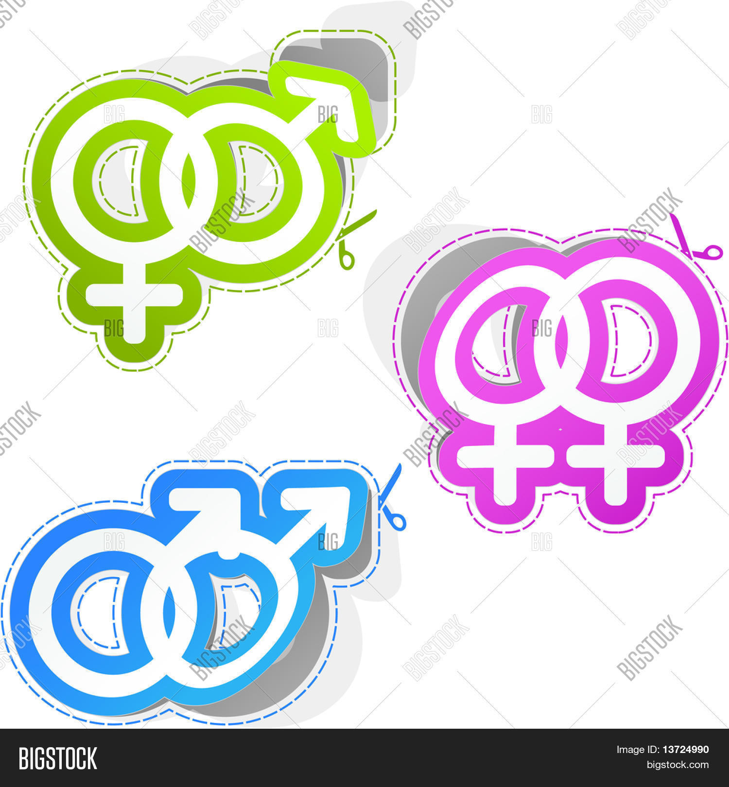 Male Female Symbols. Vector & Photo (Free Trial) | Bigstock