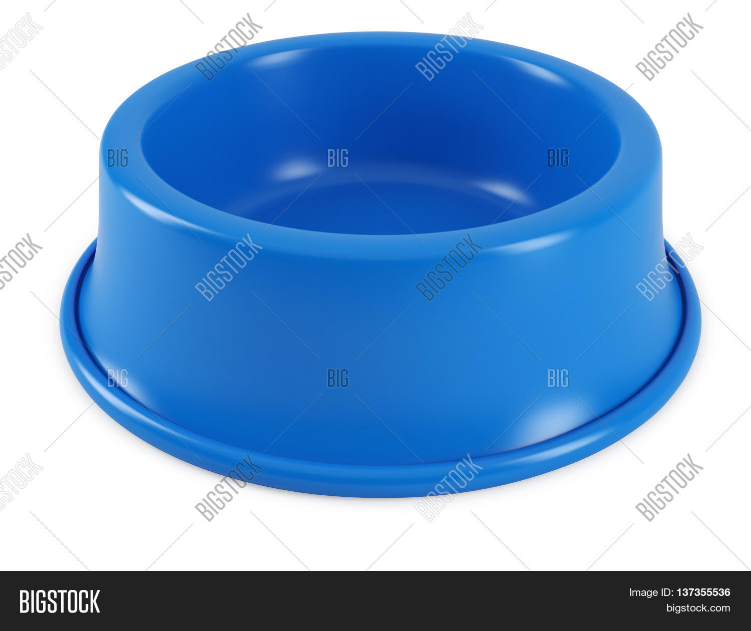 Blue Pet Bowl Isolated Image & Photo (Free Trial) | Bigstock