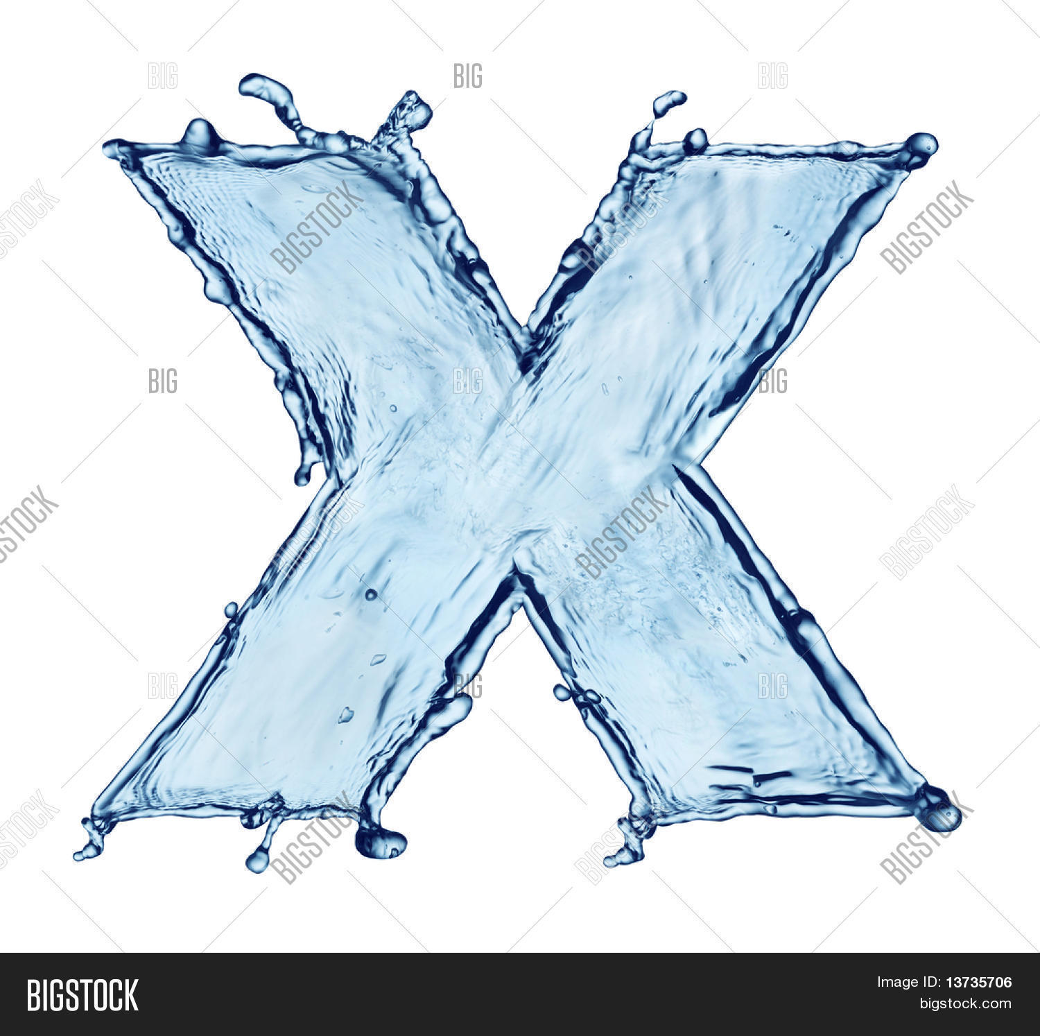 One Letter Water Image & Photo (Free Trial) | Bigstock