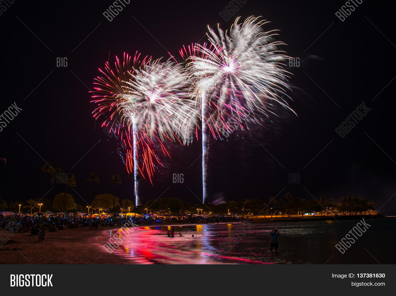 Fireworks Light Sky Image & Photo (Free Trial) | Bigstock
