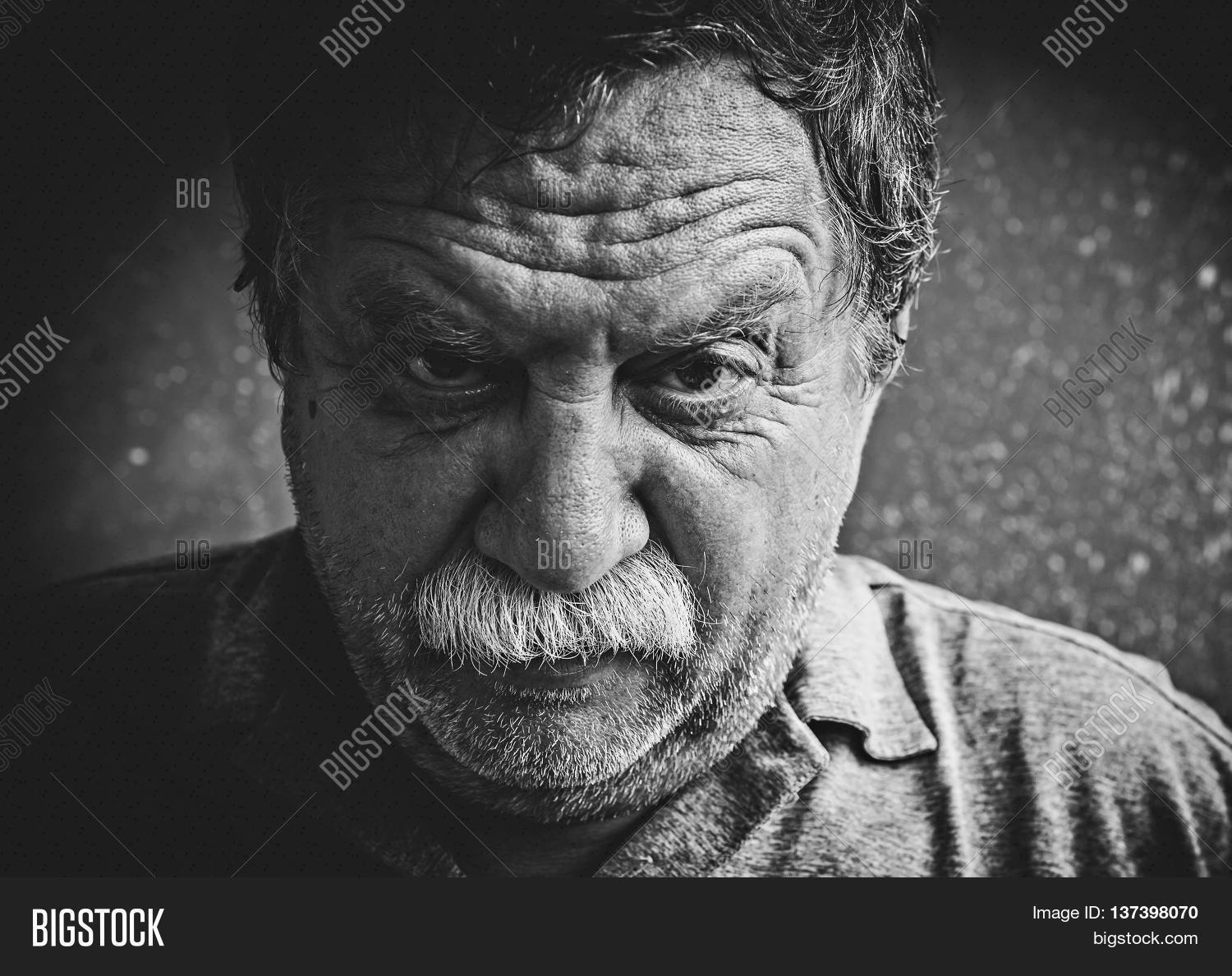 Sad Man. Black White Image & Photo (Free Trial) | Bigstock
