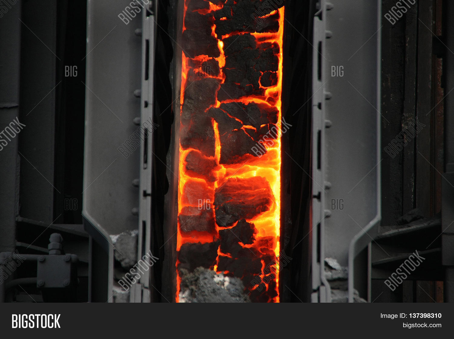 Pushing Hot Coke Oven Image & Photo (Free Trial) | Bigstock