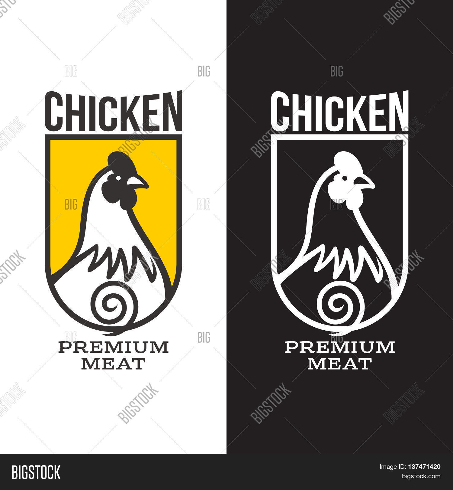 Set Logos Chicken, Image & Photo (Free Trial) | Bigstock