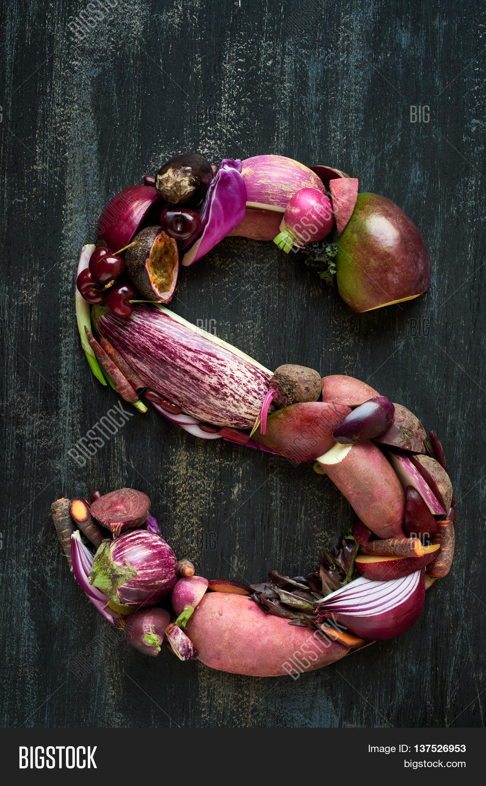 Healthy Alphabet Fruit Image & Photo (Free Trial) | Bigstock