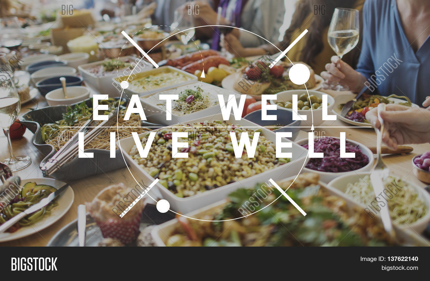 Eat Well Live Well Image & Photo (Free Trial) | Bigstock