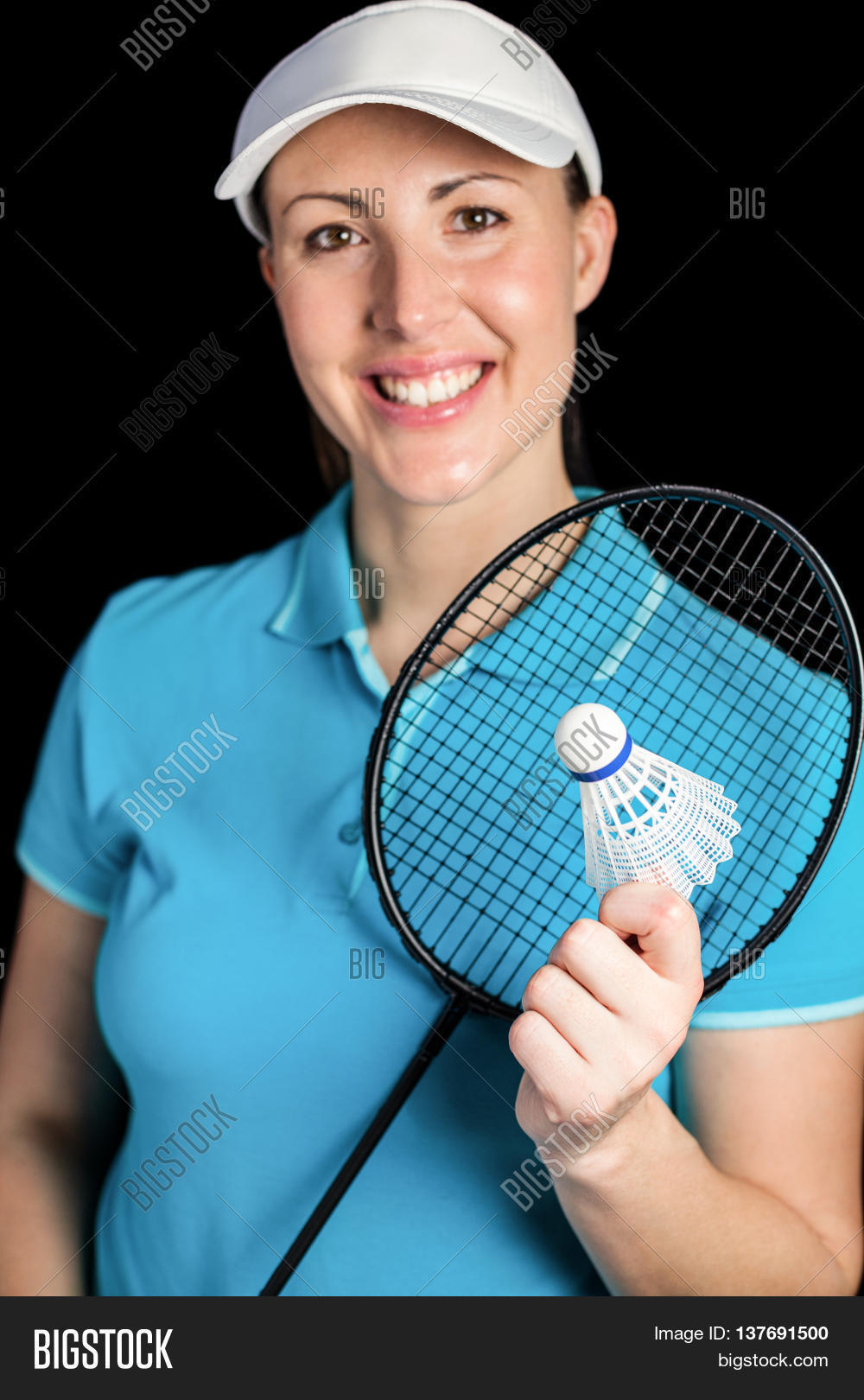 Happy Badminton Player Image & Photo (Free Trial) | Bigstock