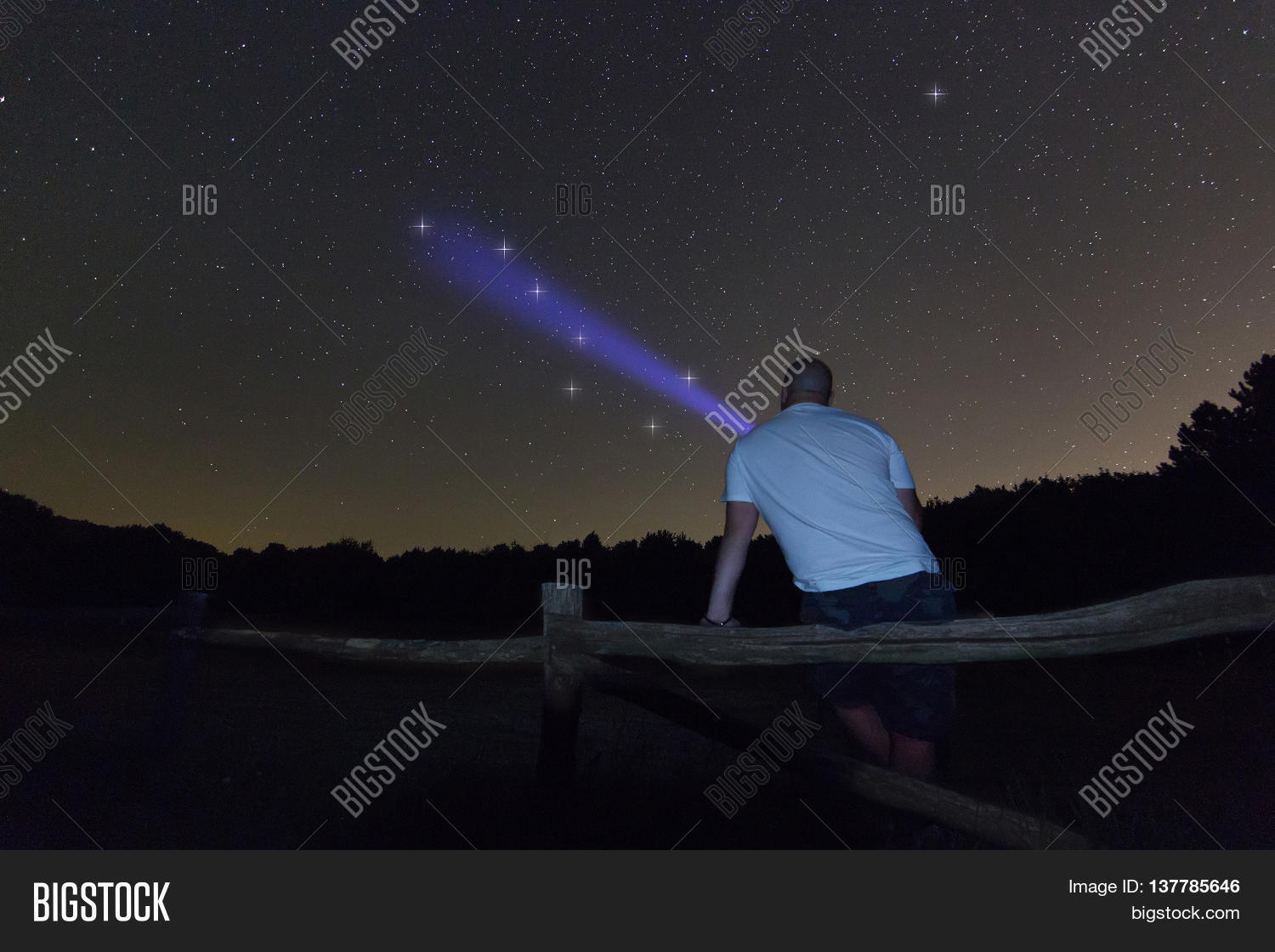 Man Flashlight Image & Photo (Free Trial) | Bigstock