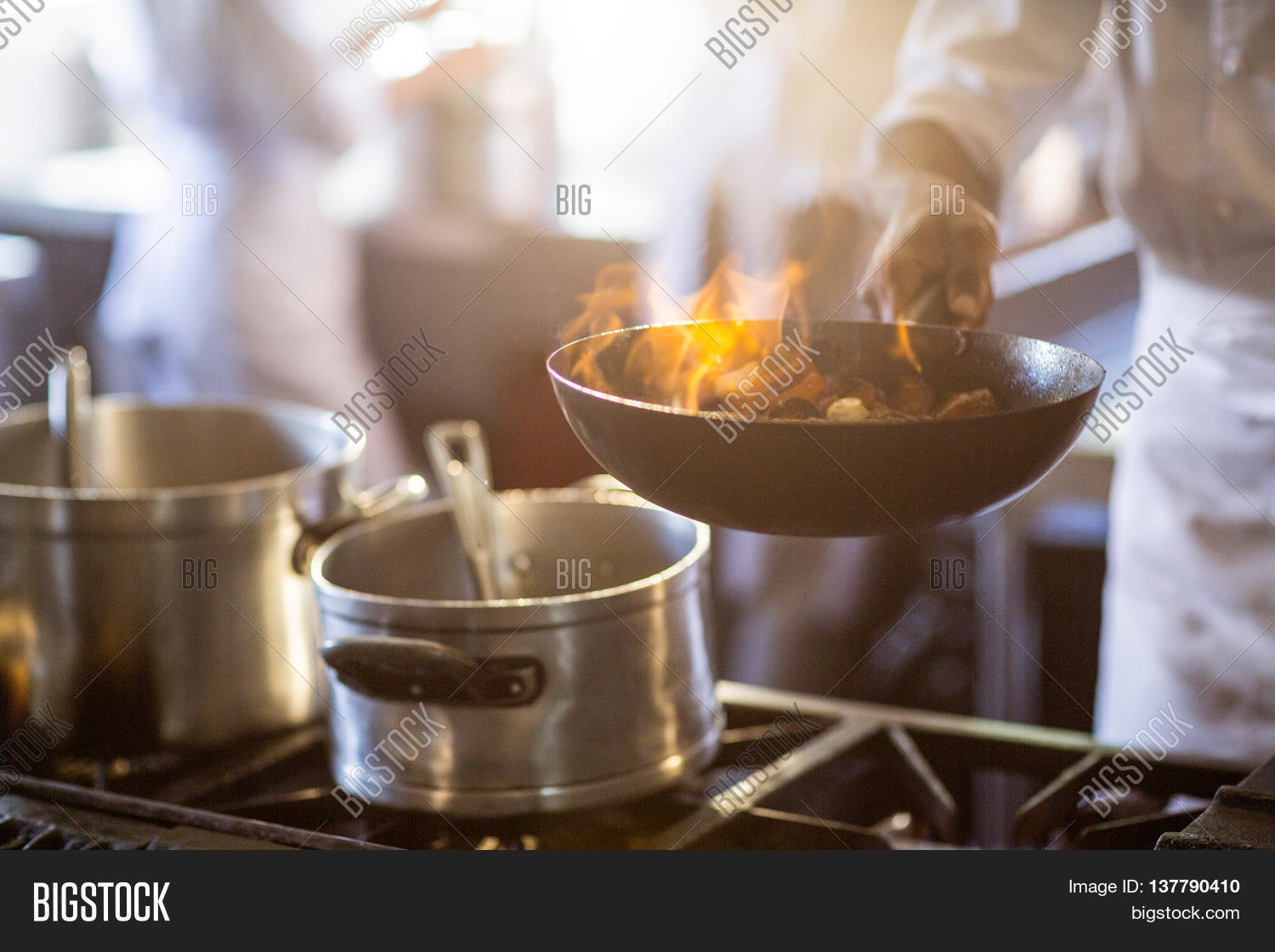 Chef Tossing Stir Fry Image & Photo (Free Trial) | Bigstock