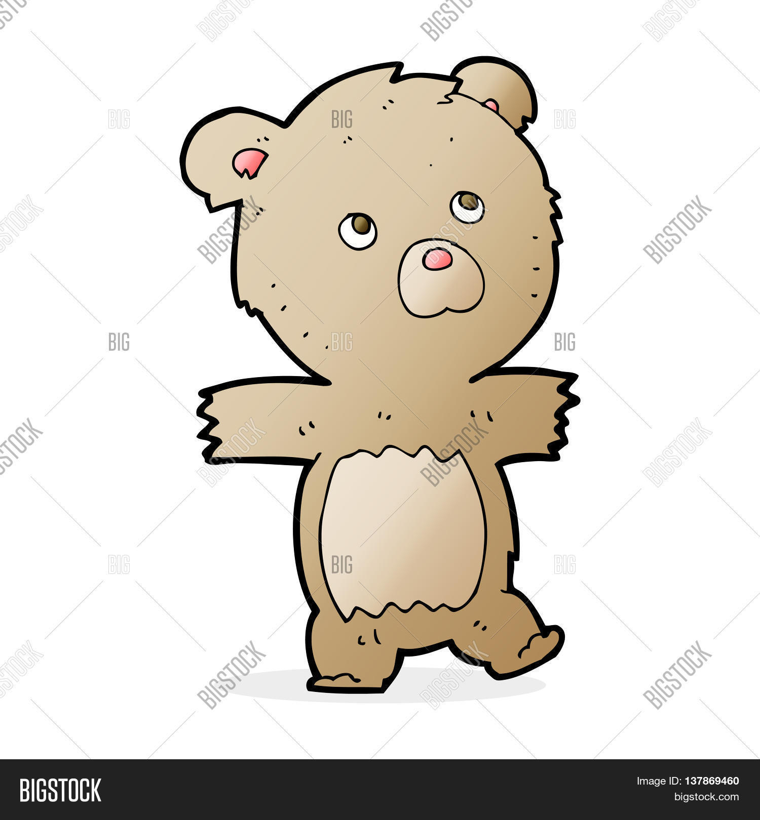 Cartoon Cute Teddy Image & Photo (Free Trial) | Bigstock
