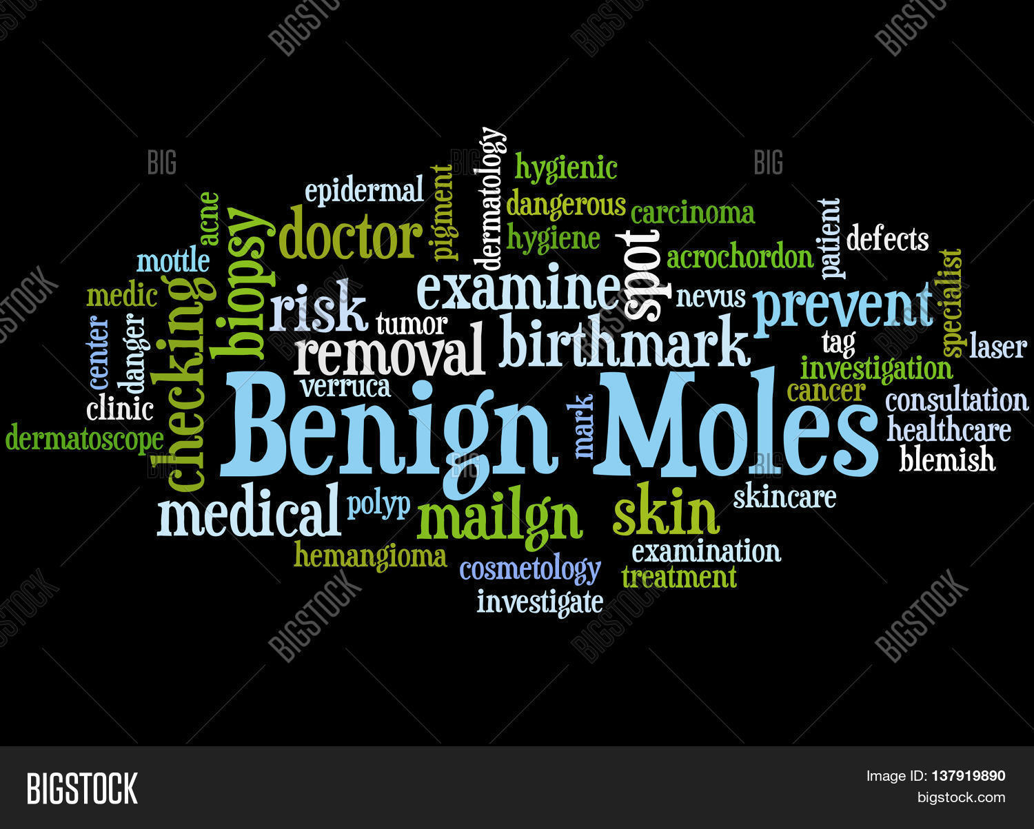 Benign Moles, Word Image & Photo (Free Trial) | Bigstock