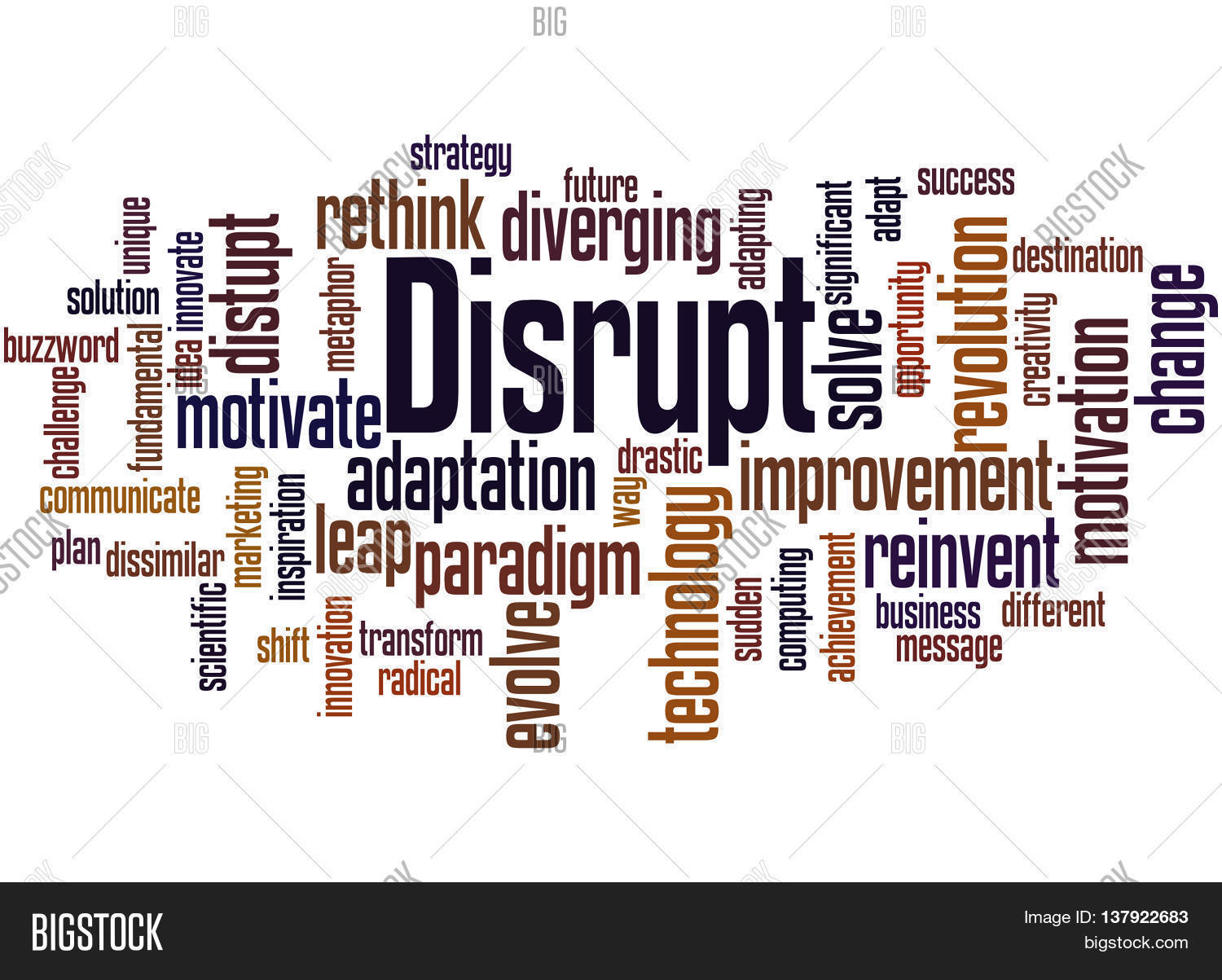Disrupt, Word Cloud Image & Photo (Free Trial) | Bigstock