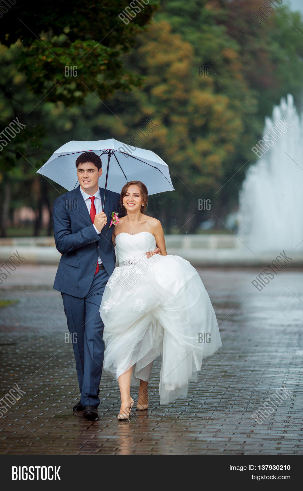 Happy Wedding Couple Image And Photo Free Trial Bigstock