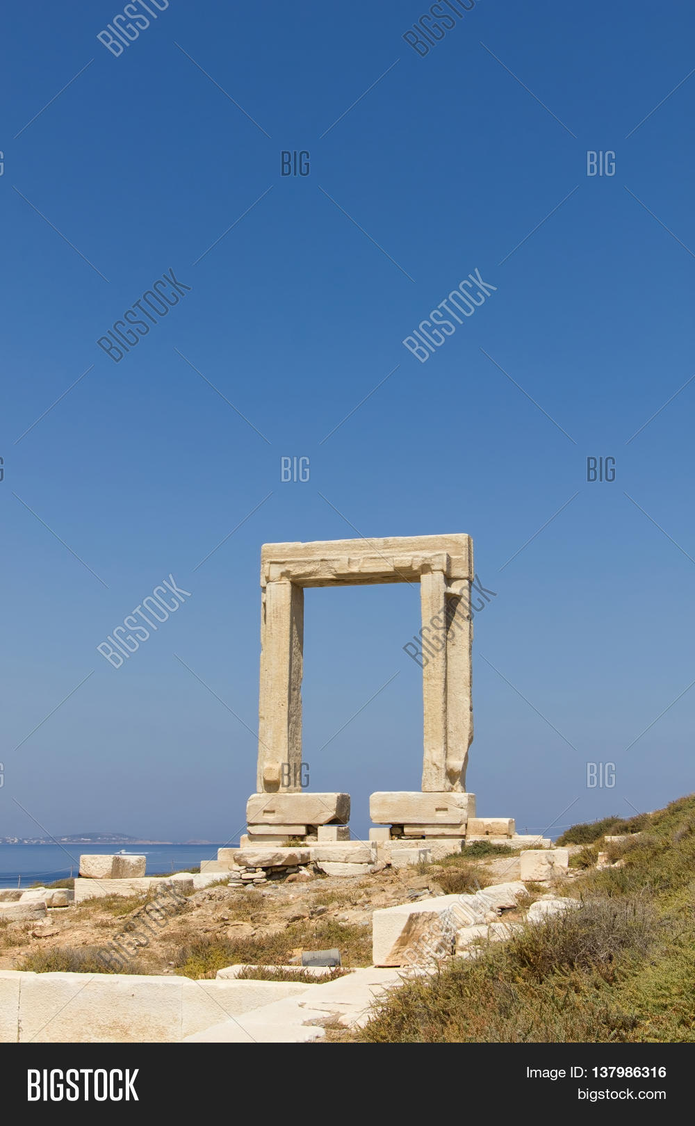 Portara Naxos, Temple Image & Photo (Free Trial) | Bigstock