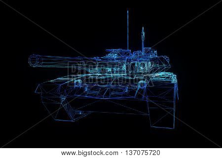 3D Tank Hologram Image & Photo (Free Trial) | Bigstock