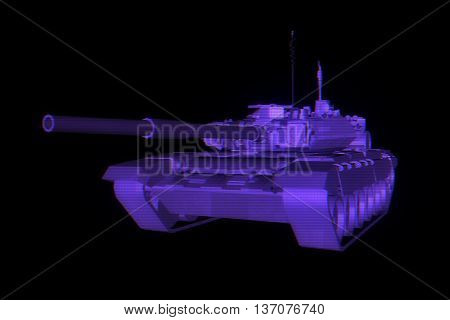 3D Tank Hologram Image & Photo (Free Trial) | Bigstock