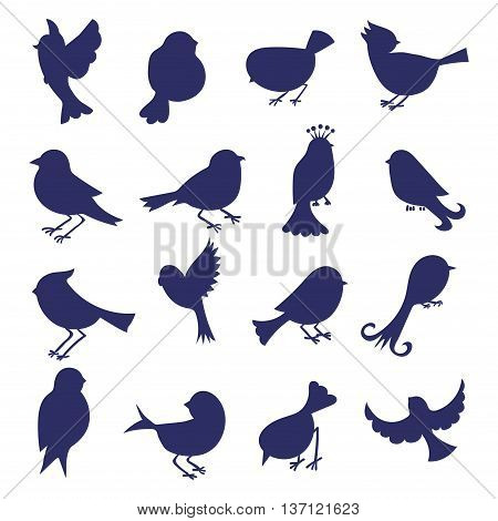 Birds Silhouettes Vector & Photo (Free Trial) | Bigstock