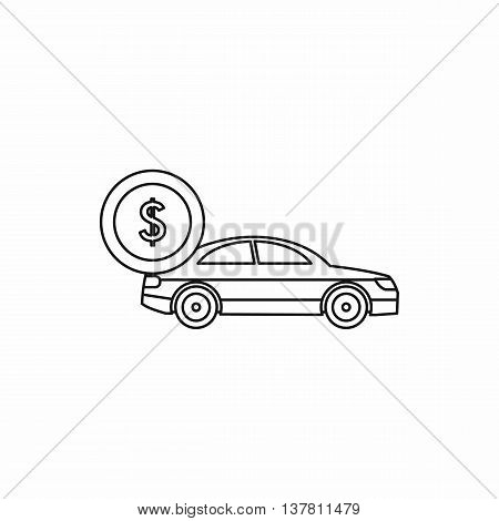Car Dollar Sign Icon Vector & Photo (Free Trial) | Bigstock