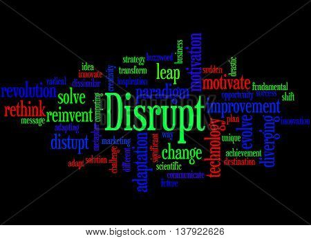 Disrupt, Word Cloud Image & Photo (Free Trial) | Bigstock