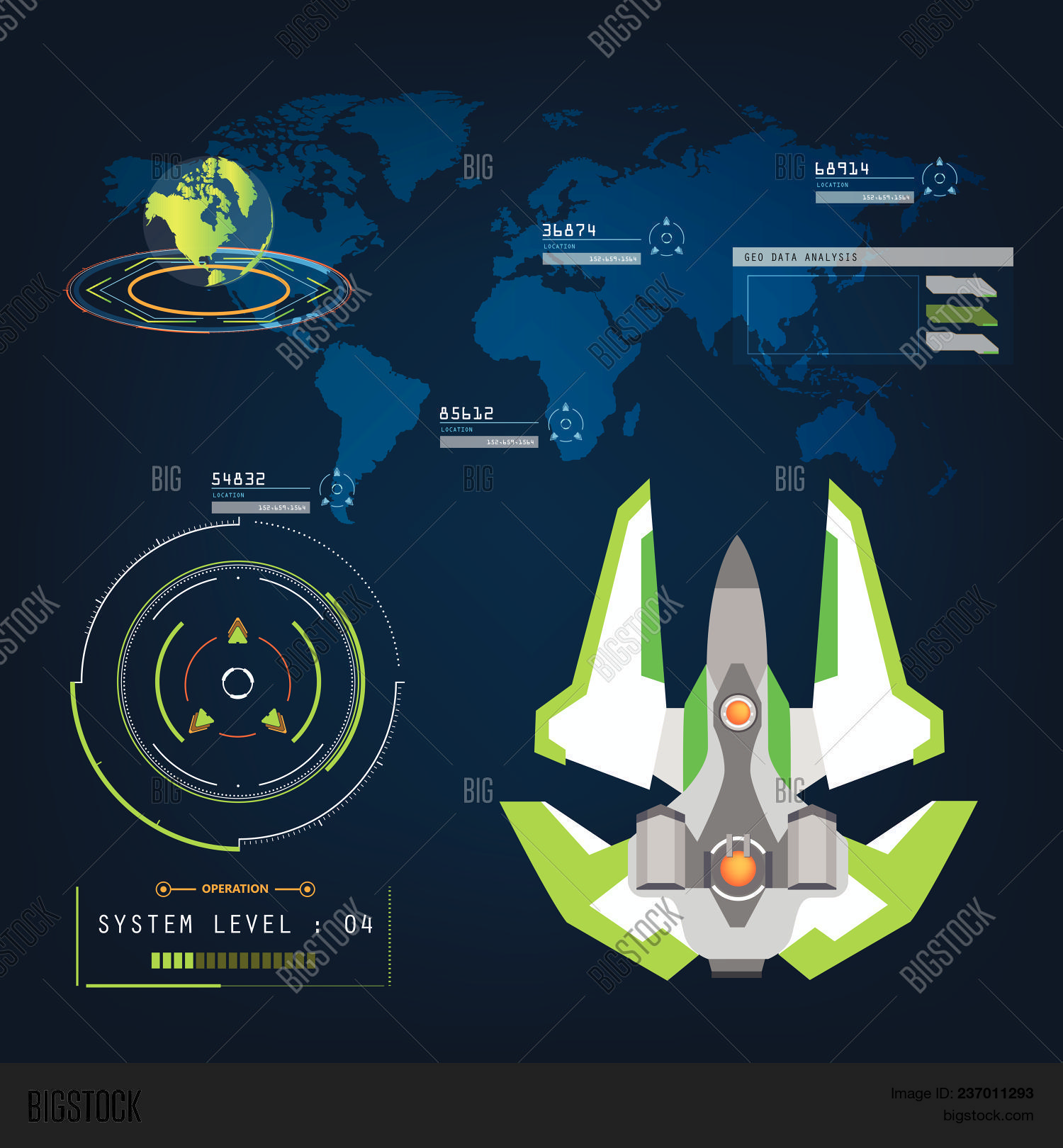 Spaceships Aircraft Vector & Photo (Free Trial) | Bigstock