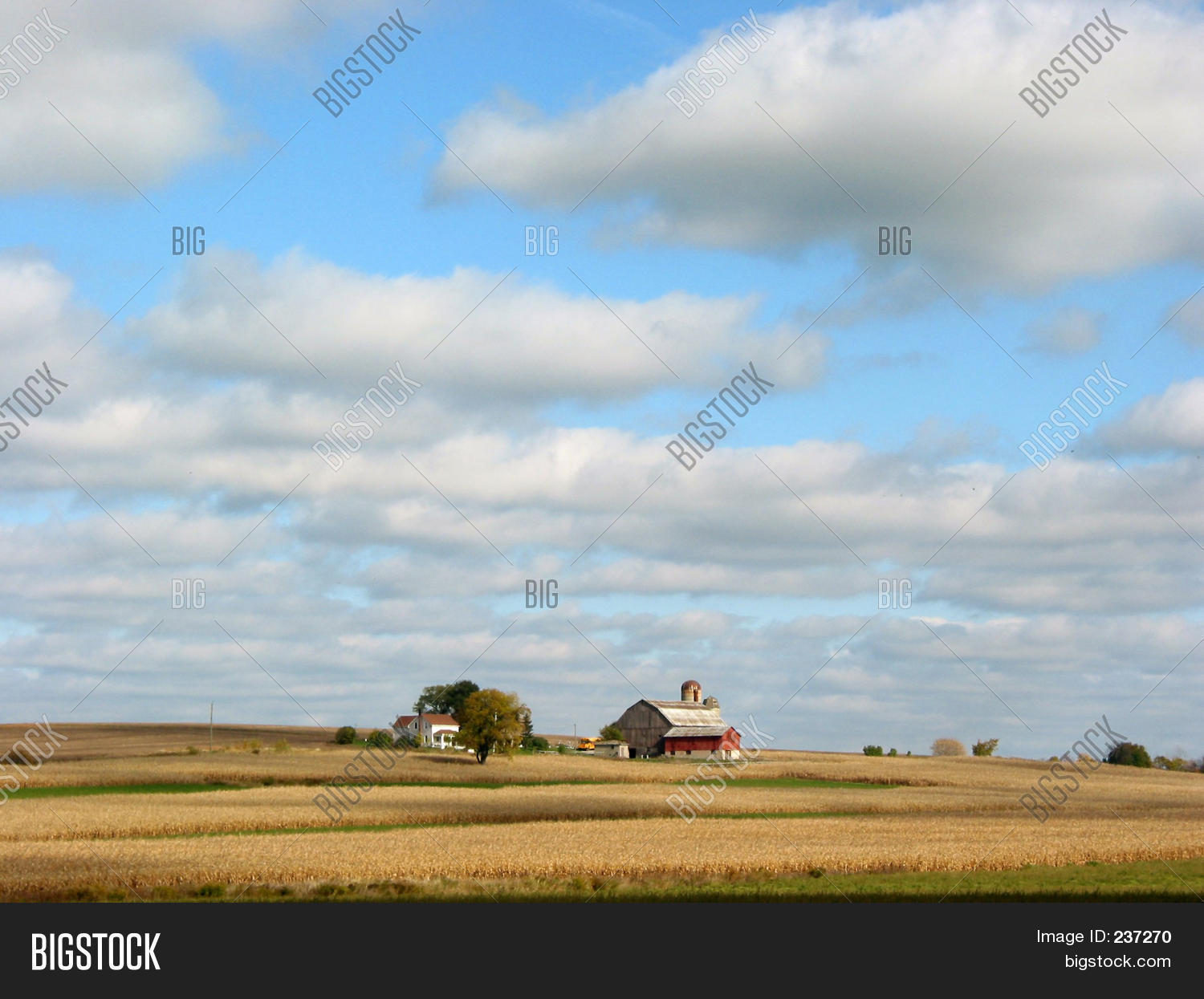Farm House Fields Image & Photo (Free Trial) | Bigstock