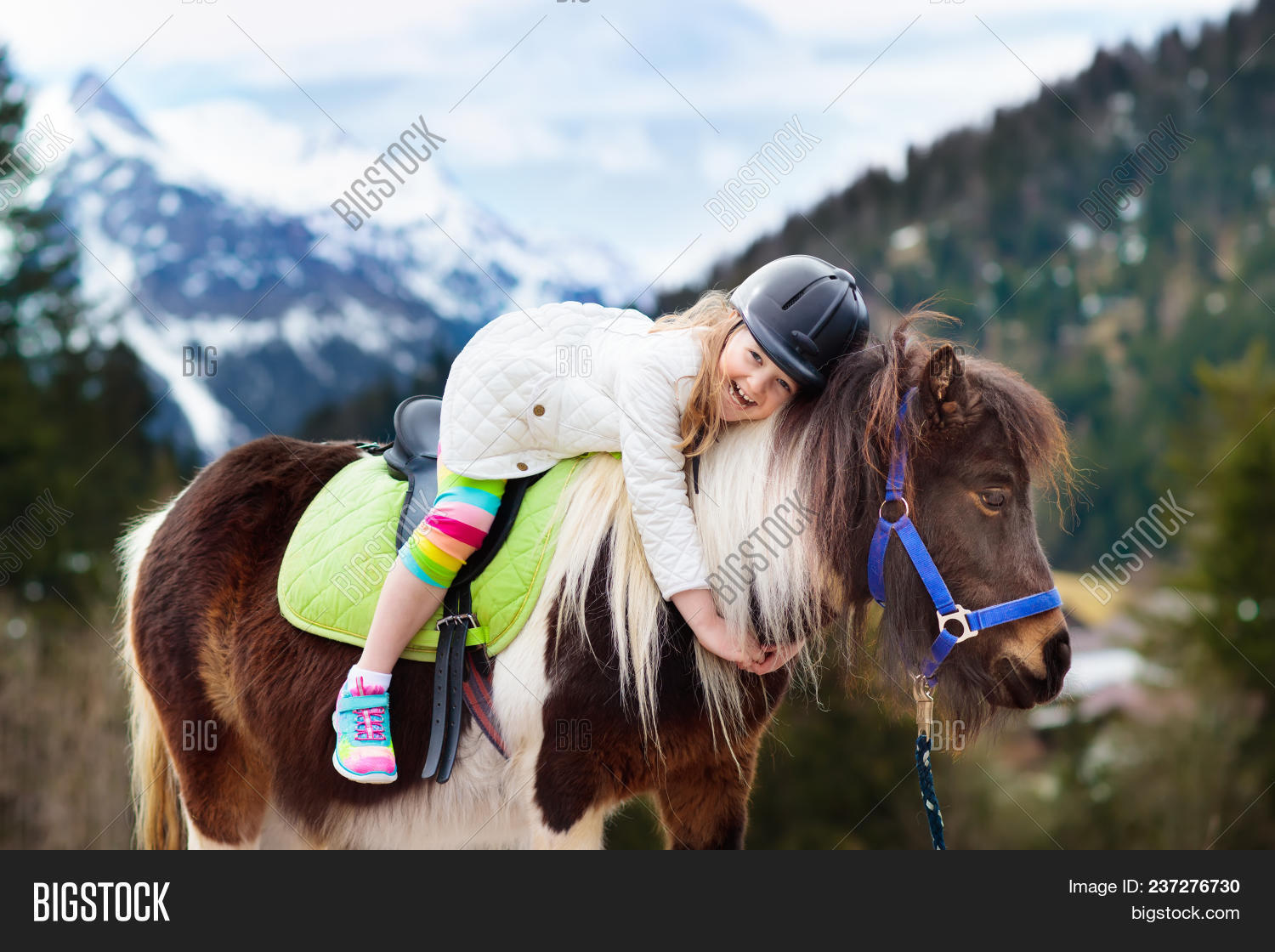 Kids Riding Pony. Image & Photo (Free Trial) | Bigstock