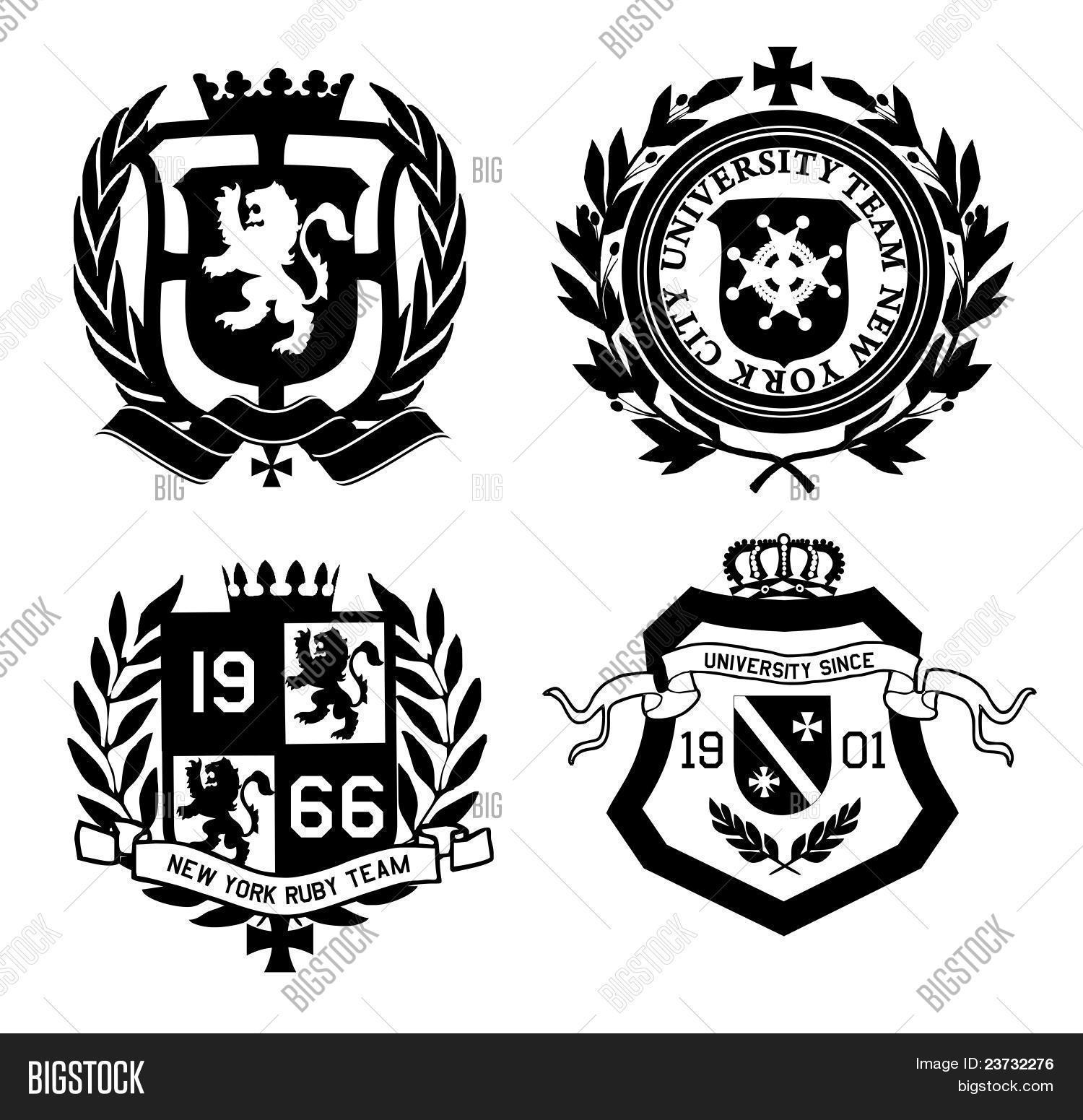 University Badge Vector & Photo (Free Trial) | Bigstock
