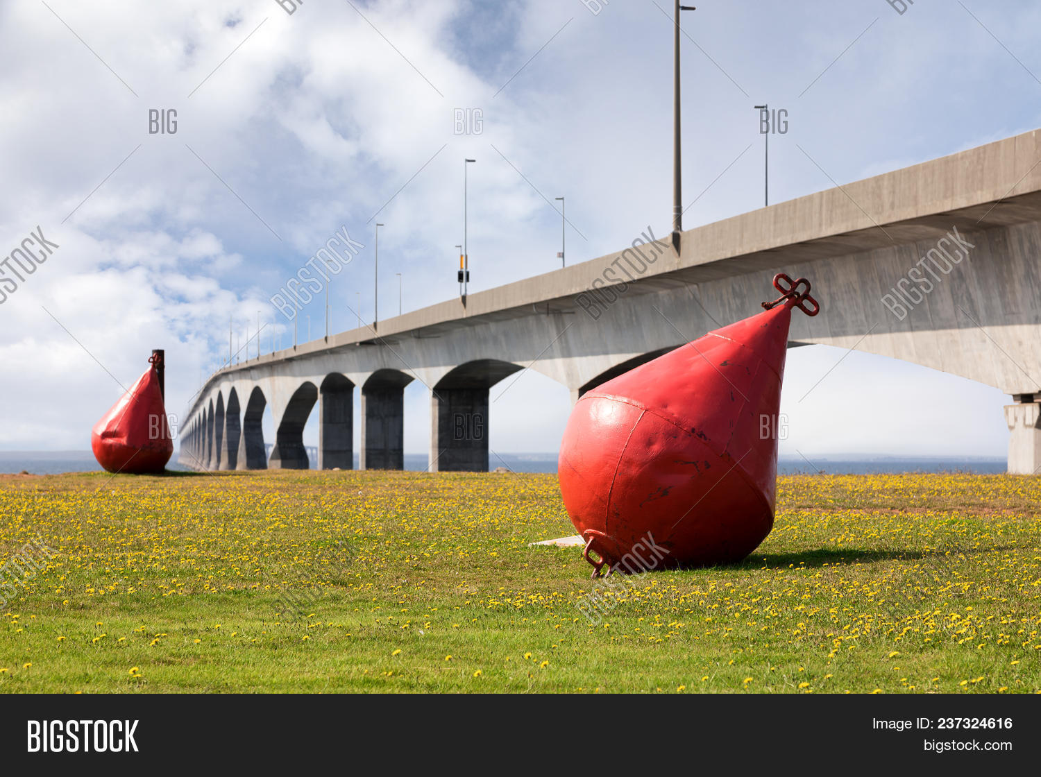 Giant Red Metal Buoys Image & Photo (Free Trial) | Bigstock