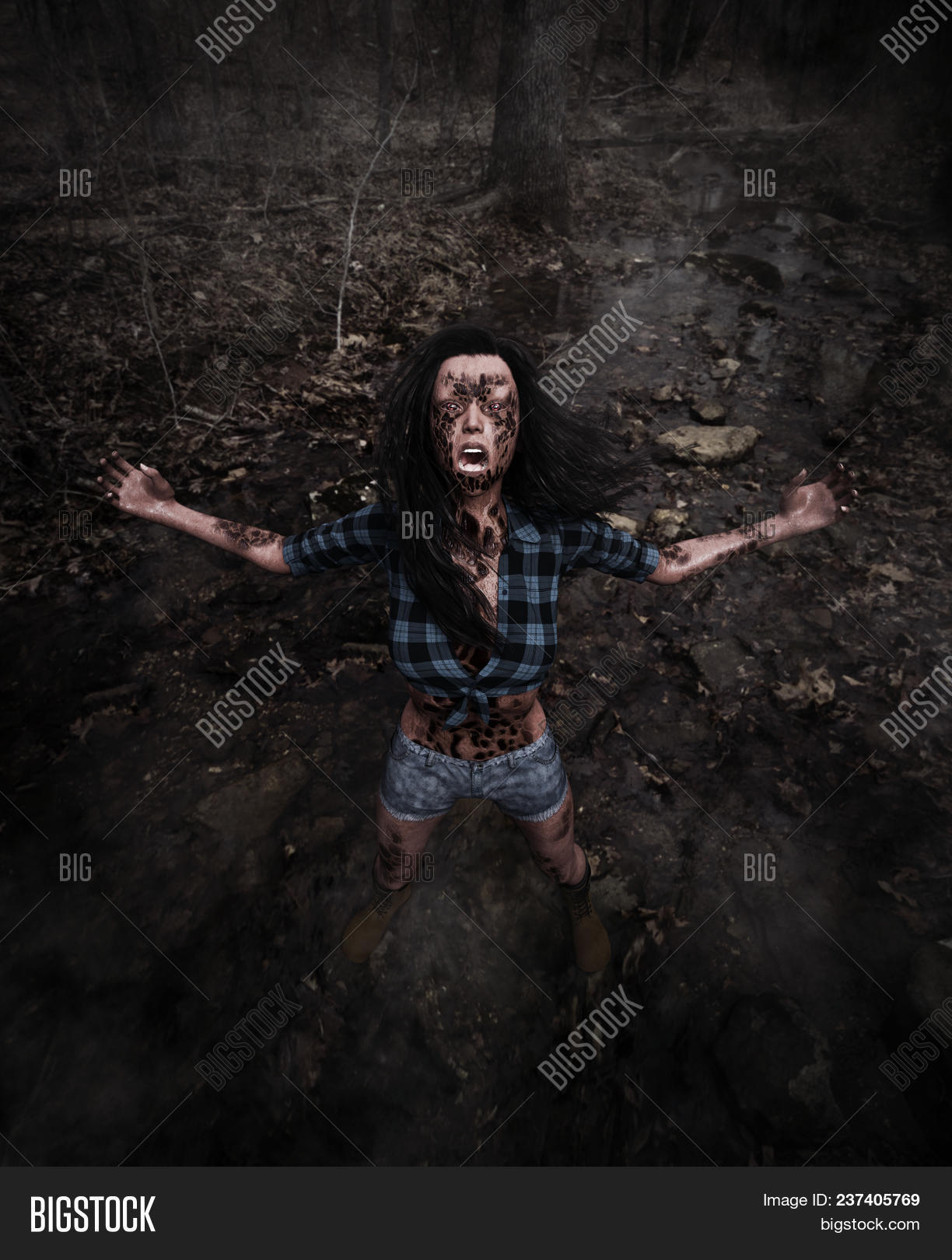 Forest Death,3d Image & Photo (Free Trial) | Bigstock