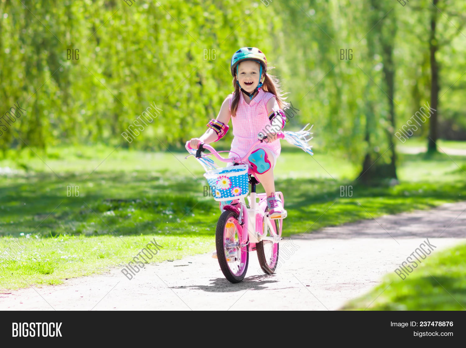 Child On Bike. Kids Image & Photo (Free Trial) | Bigstock