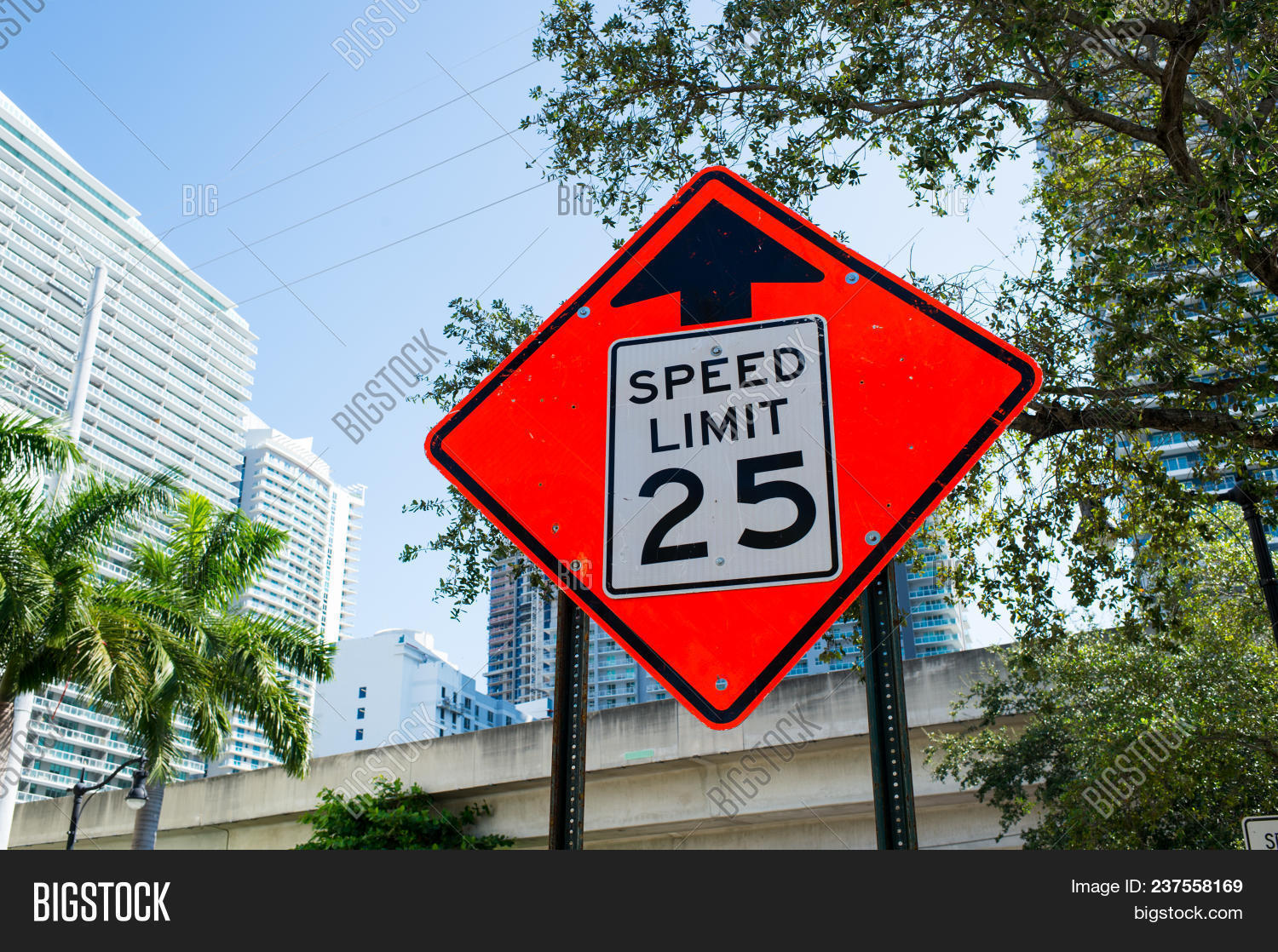 Speed Limit Warning Image & Photo (Free Trial) | Bigstock