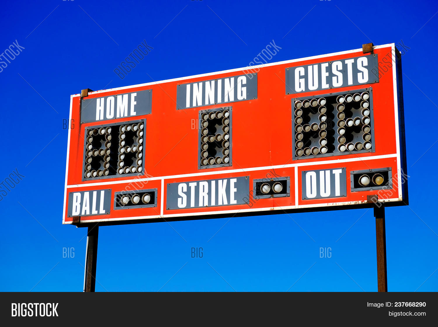 Baseball Scoreboard Image & Photo (Free Trial) | Bigstock