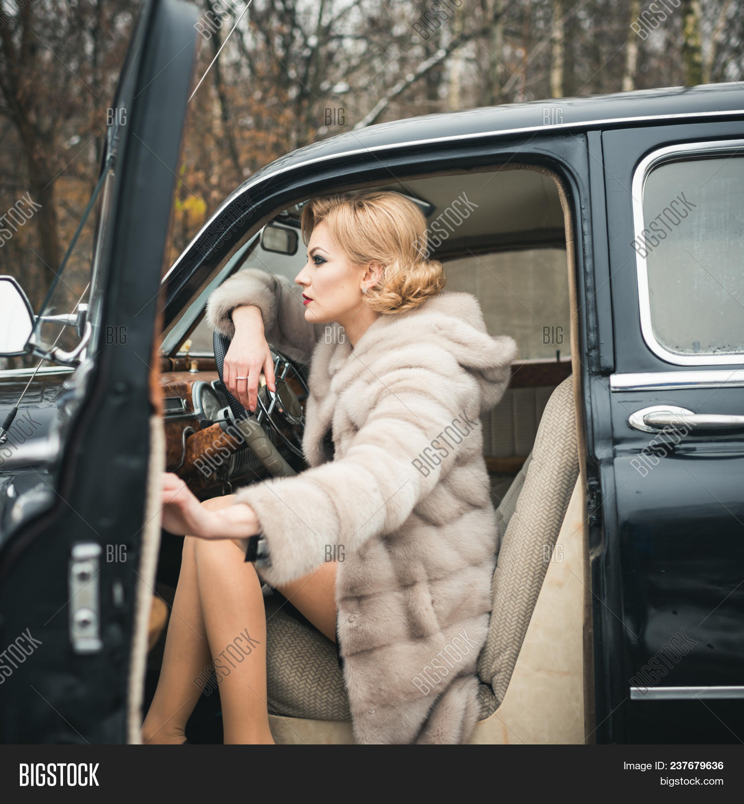 Call Girl Vintage Car Image & Photo (Free Trial) | Bigstock