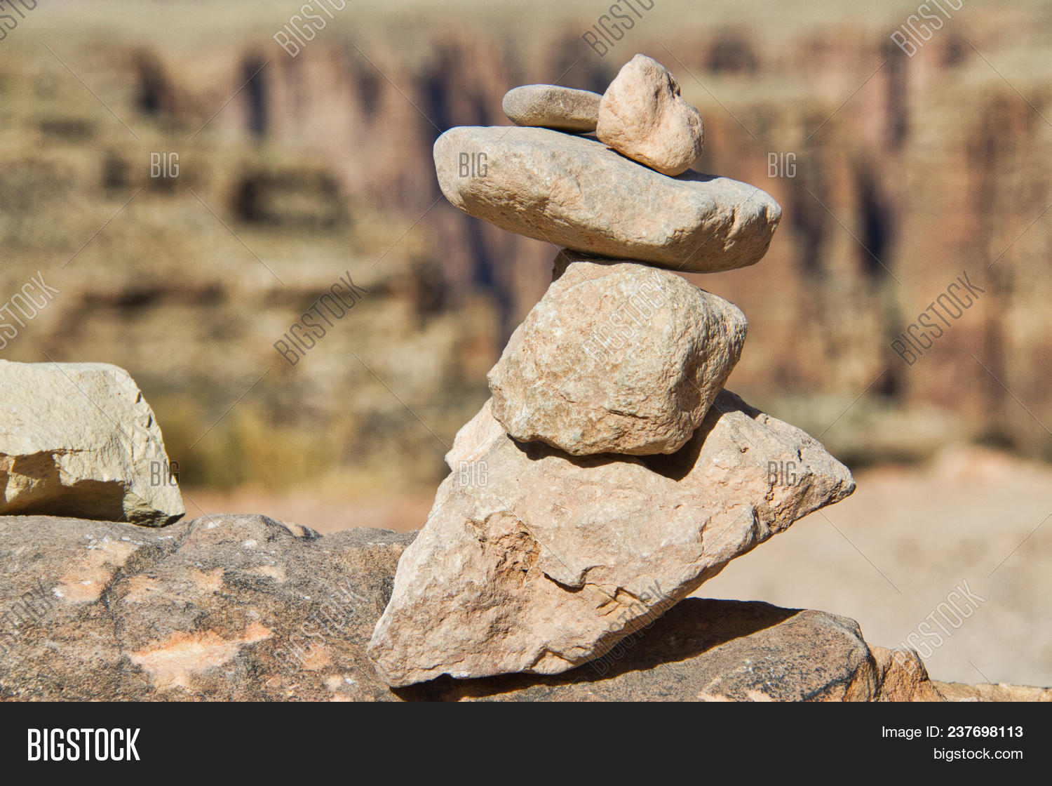 Desert Rock Piles