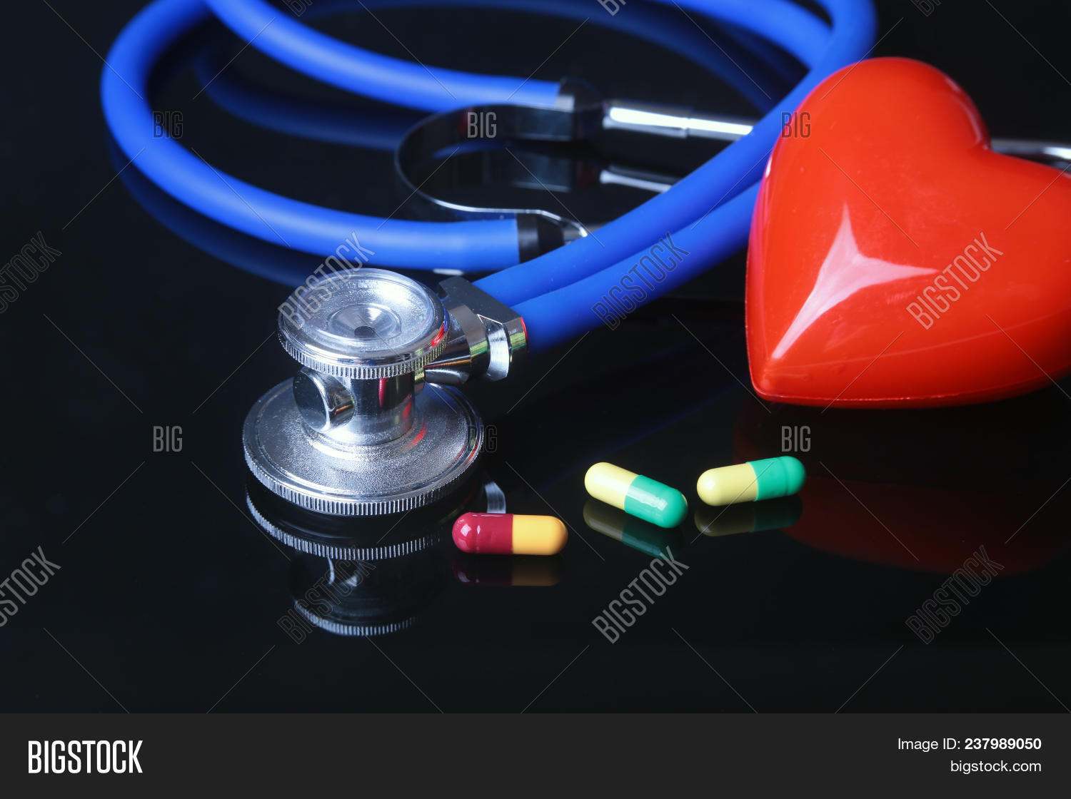 Stethoscope, Red Heart Image & Photo (Free Trial) | Bigstock