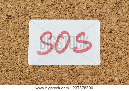 Word Sos Handwritten Image & Photo (Free Trial) | Bigstock