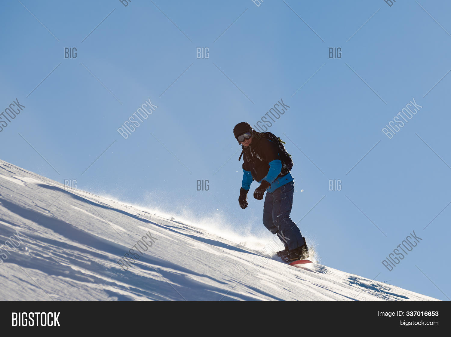 Snowboarder Riding Red Image & Photo (Free Trial) | Bigstock