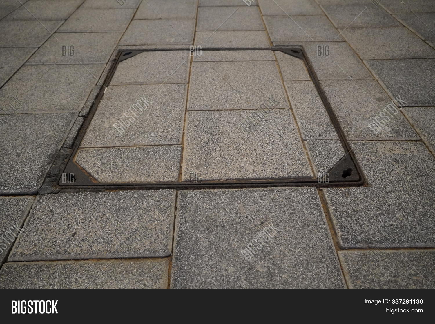 Hidden Square Manhole Image & Photo (Free Trial) | Bigstock