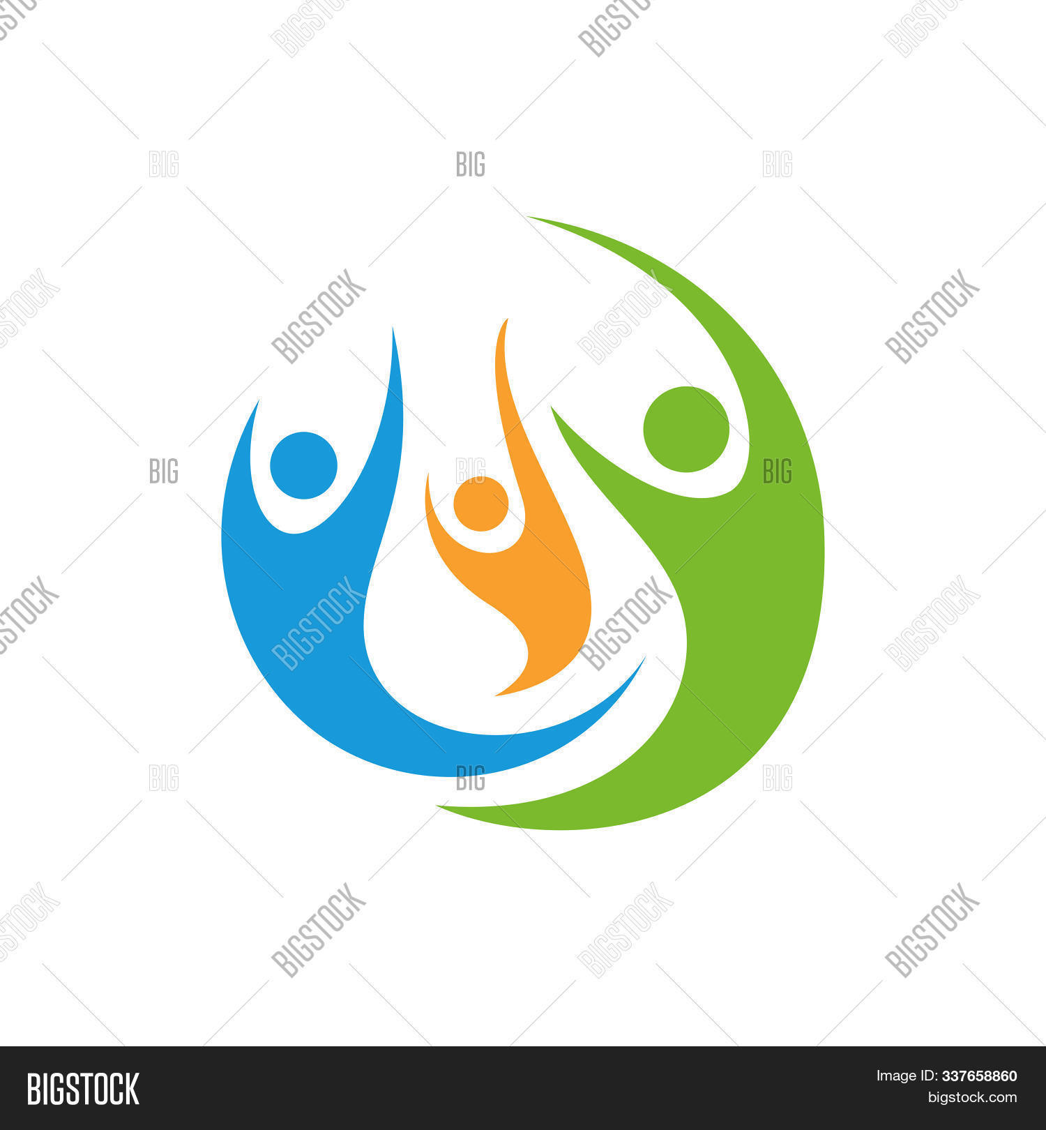 Colorful 3 Three Vector & Photo (Free Trial) | Bigstock
