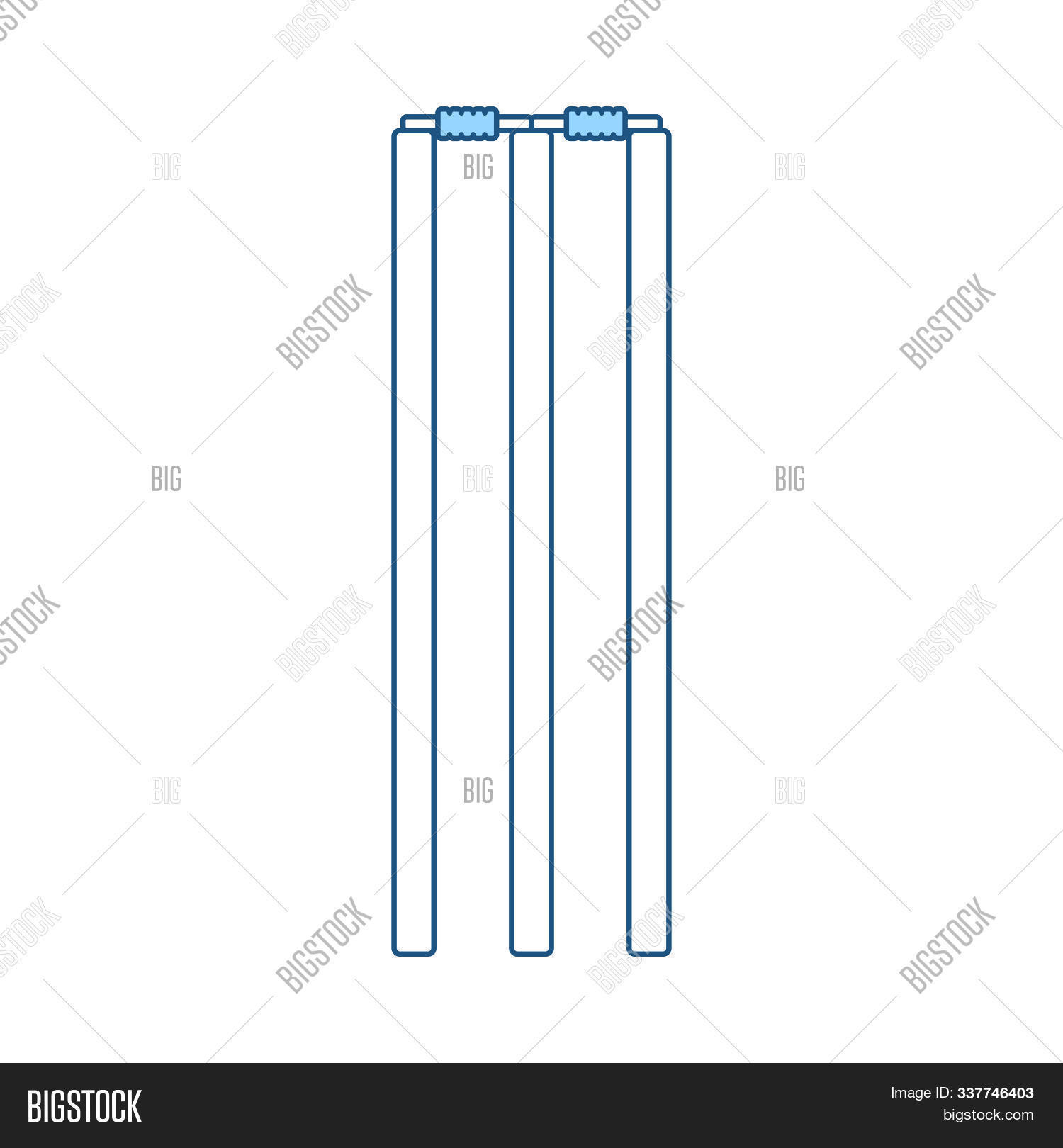 Cricket Wicket Icon. Vector & Photo (Free Trial) | Bigstock