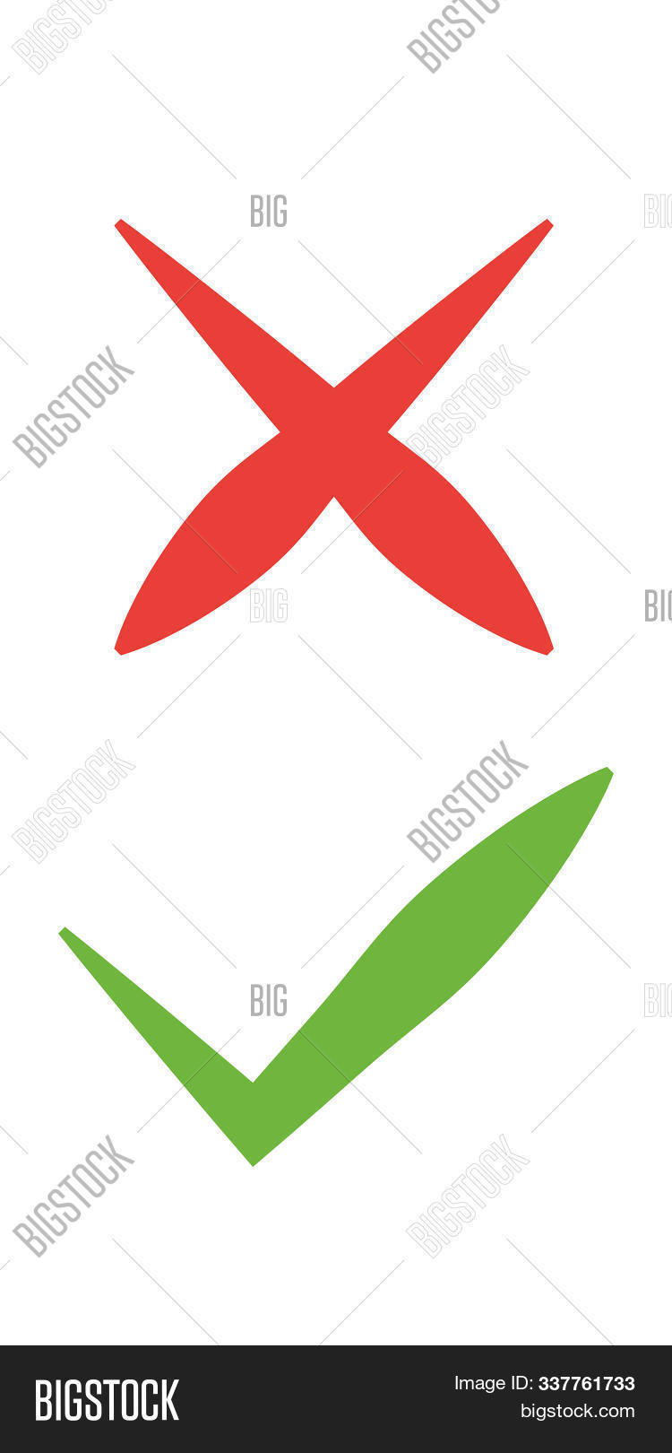 Tick Cross Signs. Image & Photo (Free Trial) | Bigstock