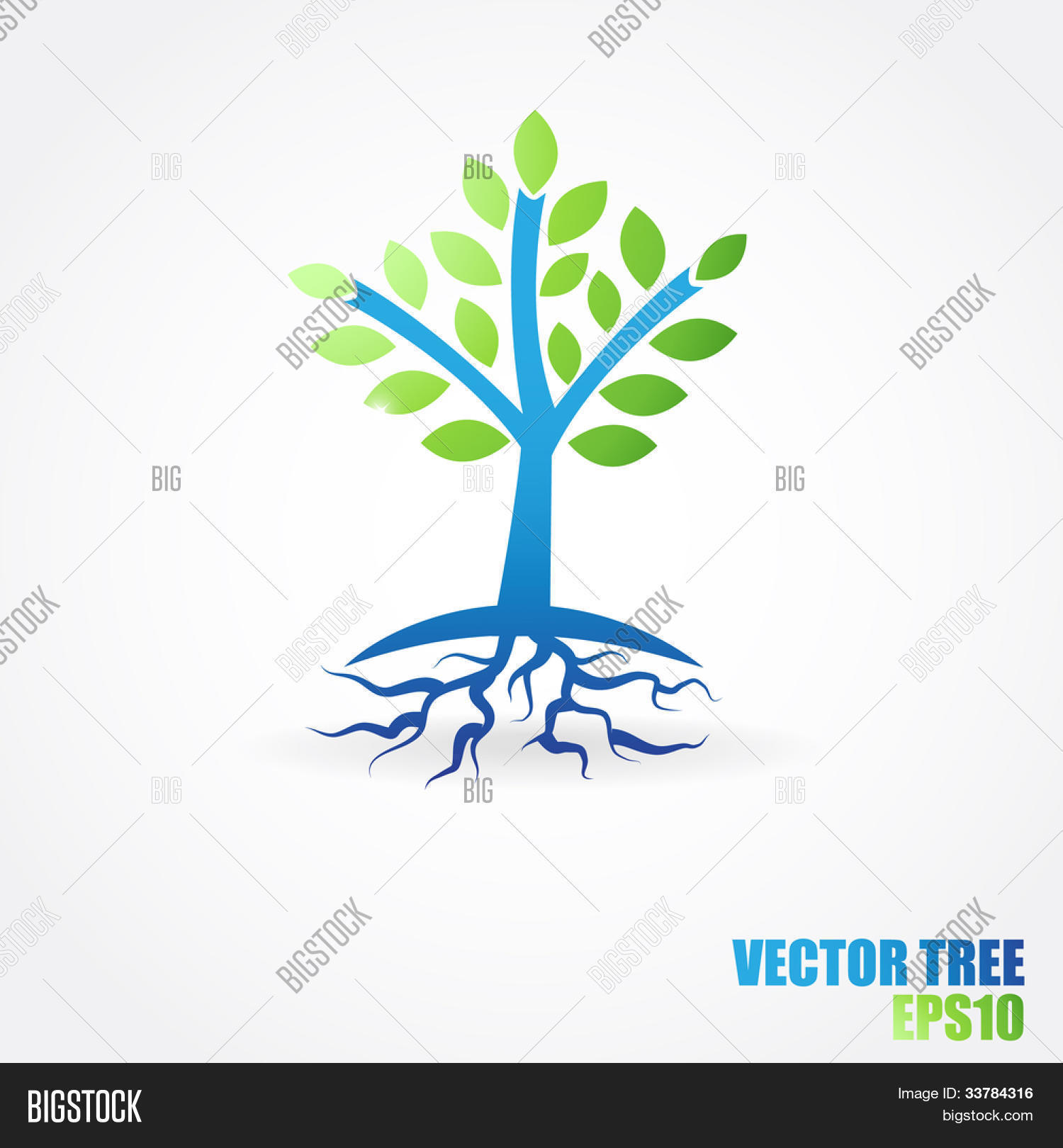 Vector Tree Roots Vector & Photo (Free Trial) | Bigstock