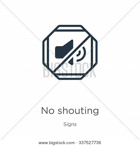 No Shouting Icon Vector & Photo (Free Trial) | Bigstock