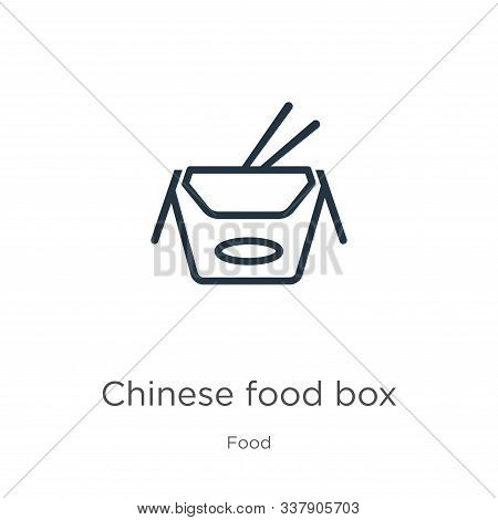 Chinese Food Box Icon Vector & Photo (Free Trial) | Bigstock