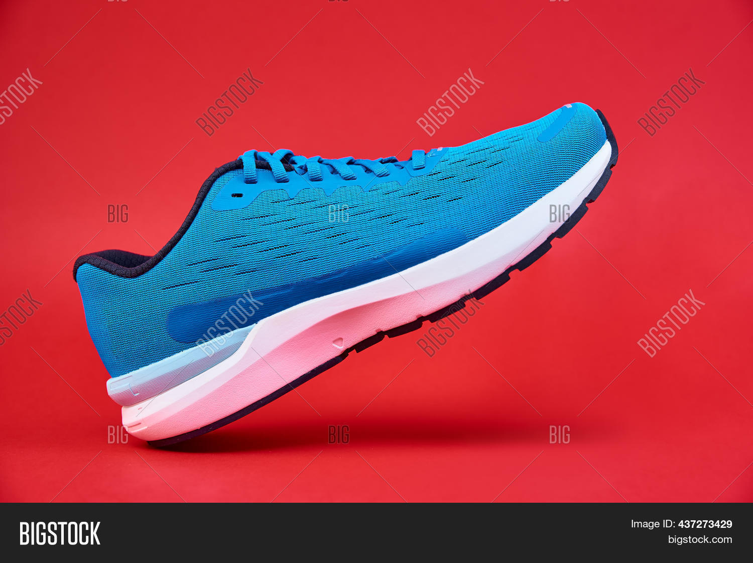 Blue Running Sneaker Image & Photo (Free Trial) | Bigstock