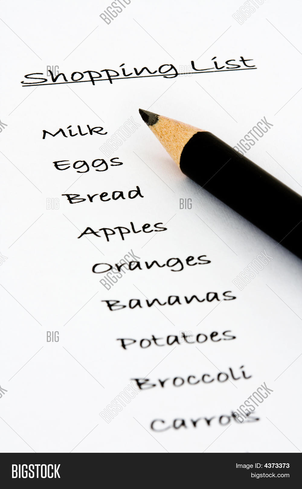 Shopping List Image & Photo (Free Trial) | Bigstock
