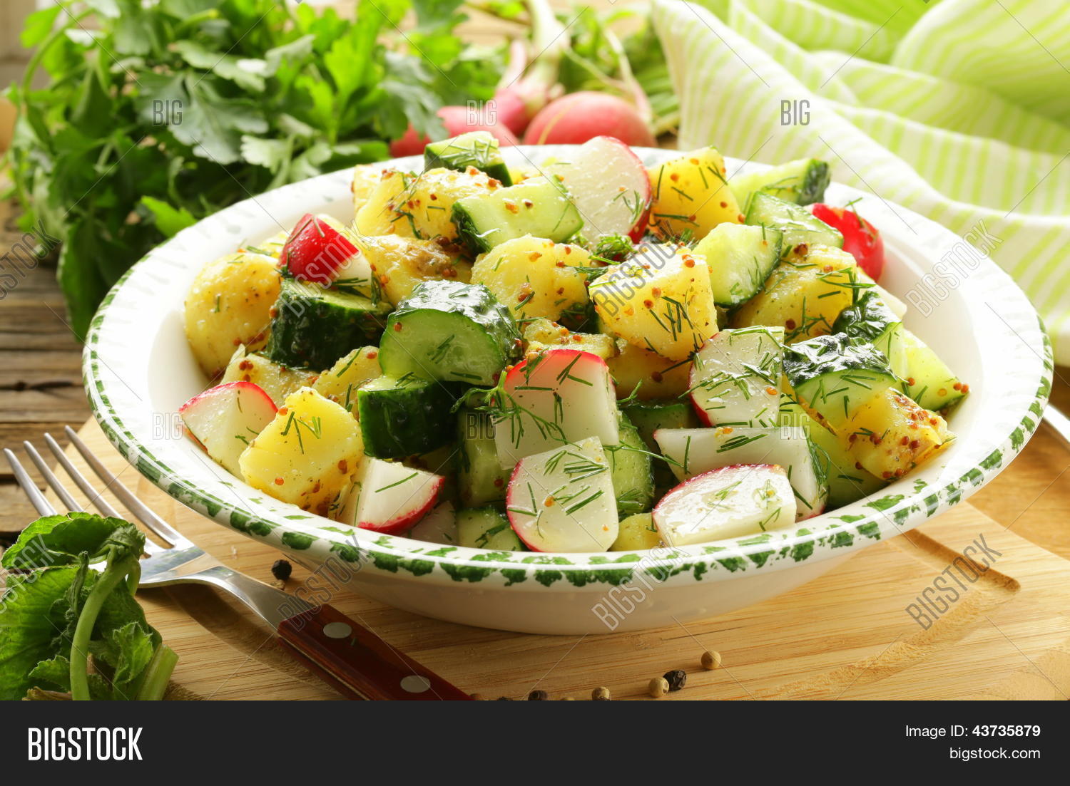 Potato Salad Cucumber Image & Photo (Free Trial) | Bigstock