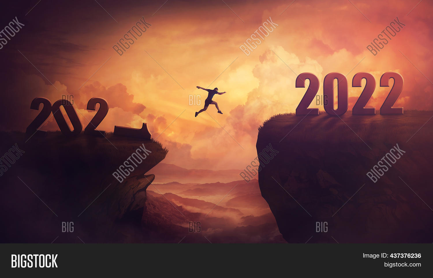 Determined Man Jump Image & Photo (Free Trial) | Bigstock